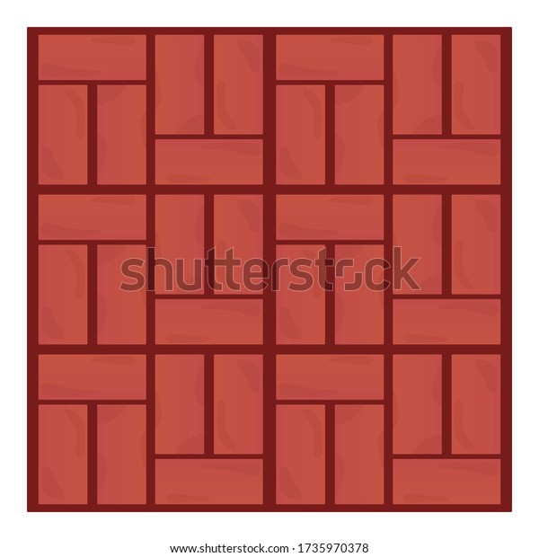Brick Paving Icon Cartoon Brick Paving Stock Vector (Royalty Free ...
