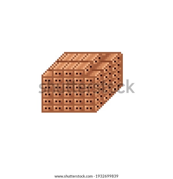 Brick Pixel Art Bricks Construction Vector: vetor stock (livre de ...