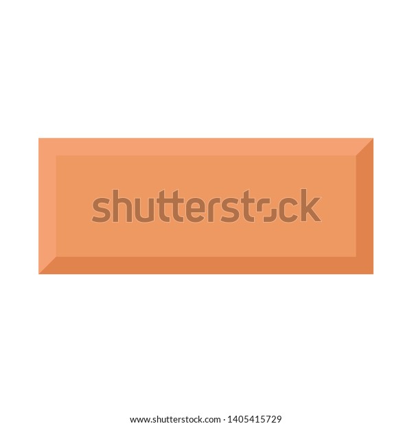 Brick Red Brick Icon Vector Illustration Stock Vector (Royalty Free ...