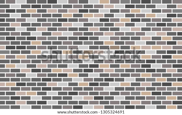 Brick Texture Seamless Grey Wall Background Stock Vector (Royalty Free ...