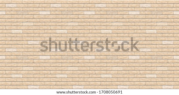 Brick Wall Beige Light Seamless Pattern Stock Vector (Royalty Free ...