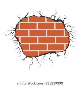 Brick Wall Graphic Design Vector Illustration Stock Vector (Royalty ...