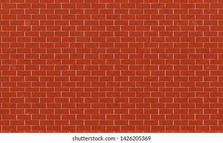 Brick Wall Red Orange Bricks Wall Stock Vector (Royalty Free ...
