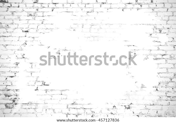 Brick Wall Stained Whitewash Vector Background Stock Vector (Royalty ...