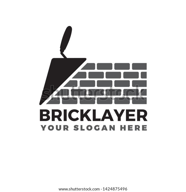 Bricklayer Logo Template Vector Illustration Stock Vector (Royalty Free ...