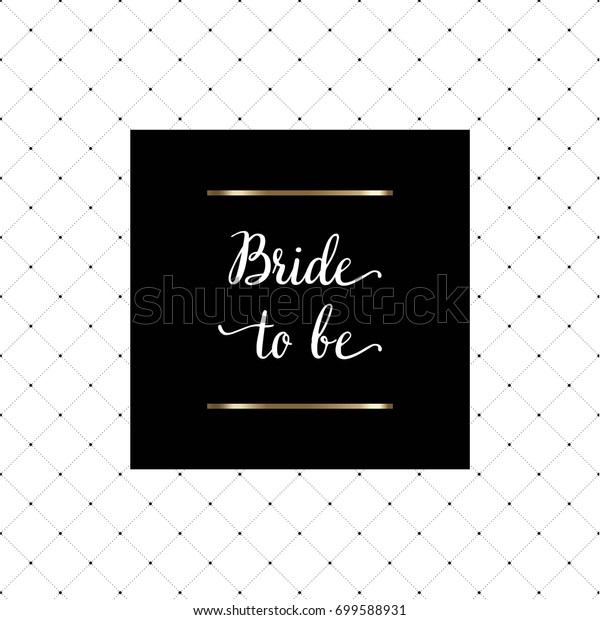 Bride Be Hand Written Lettering Bachelorette Stock Vector (Royalty Free ...