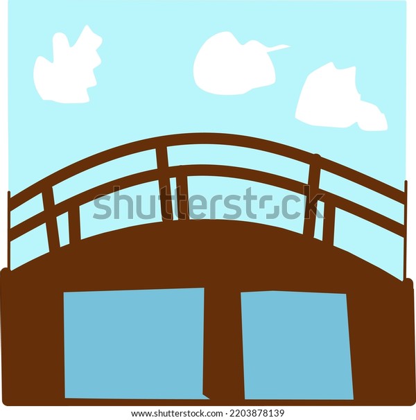 Bridge Cartoon Photo Vector Illustration Stock Vector (Royalty Free ...