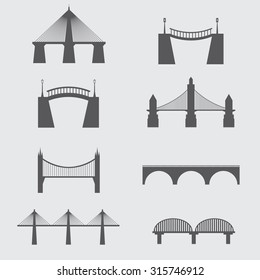 Bridge Icons Stock Vector (Royalty Free) 315746912 | Shutterstock