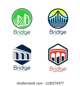 Bridge Logo Design Emblem Template City Stock Vector (Royalty Free ...
