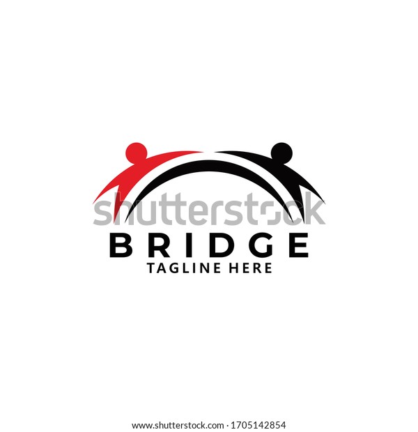 Bridge People Logo Icon Vector Isolated Stock Vector (Royalty Free ...