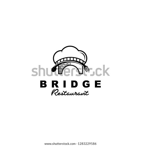 Bridge Restaurant Logo Concept Stock Vector (Royalty Free) 1283229586 ...