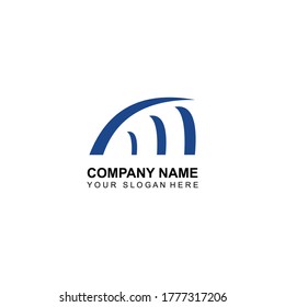 Bridge Logo Icon Vector Isolated Stock Vector (Royalty Free) 1707630073