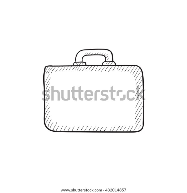 Briefcase Vector Sketch Icon Isolated On Stock Vector (Royalty Free ... Briefcase Vector Sketch Icon Isolated On Stock Vector (Royalty Free ...
