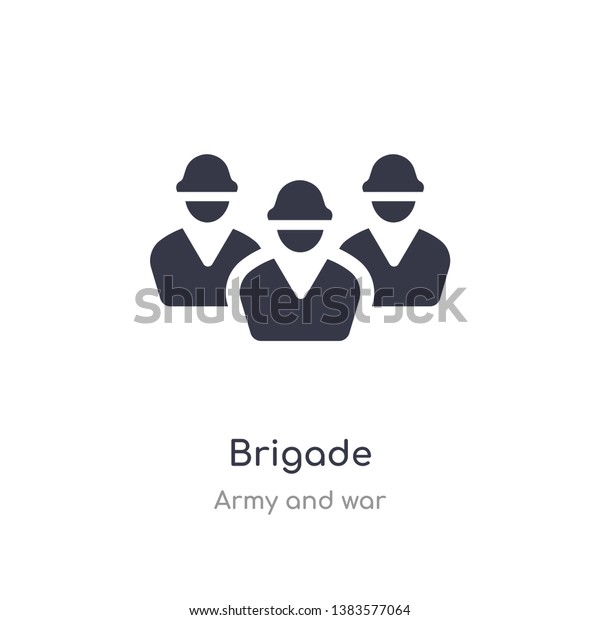 Brigade Icon Isolated Brigade Icon Vector: vector de stock (libre de ...