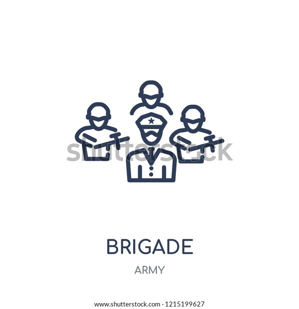 Brigade Icon Brigade Linear Symbol Design Stock Vector (Royalty Free ...