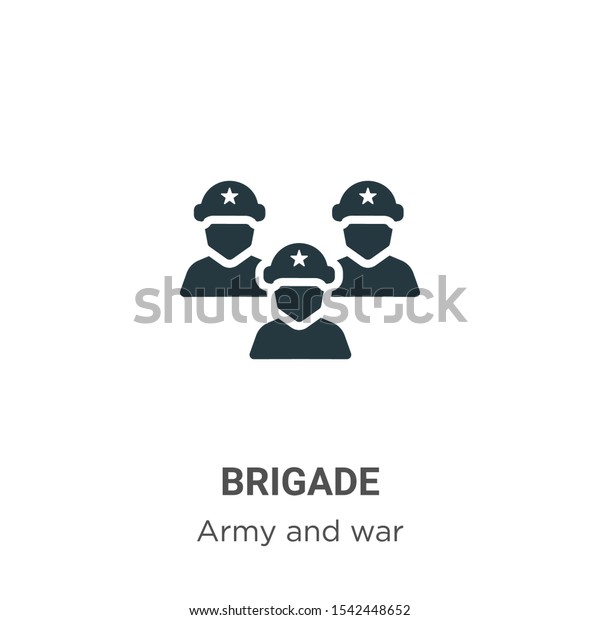 Brigade Vector Icon On White Background Stock Vector (Royalty Free ...