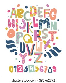 Bright Abc Kids Stock Vector (Royalty Free) 393762892 | Shutterstock