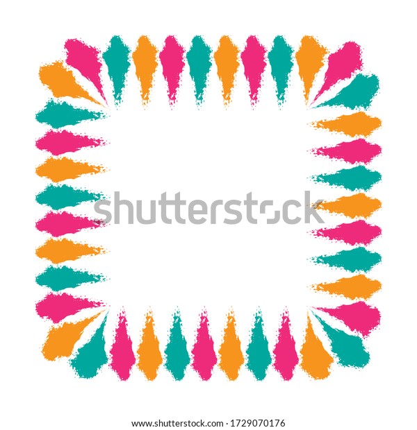 Bright Abstract Border Colorful Strips Template Stock Vector (Royalty ...