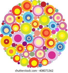 Bright Circle On White Background Stock Vector (Royalty Free) 408071362 ...