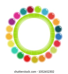 Bright Colorful Circular Scheme Template Stock Vector (Royalty Free ...