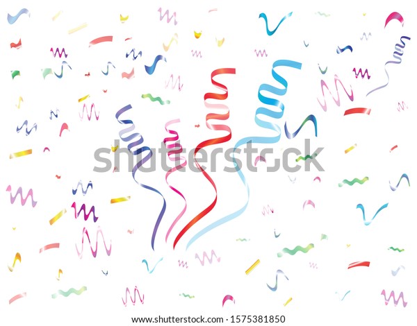 Bright Confetti Isolated On White Background Stock Vector (Royalty Free ...