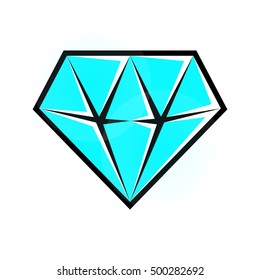 Bright Diamond Icon Vector Isolated Eps10 Stock Vector (Royalty Free ...