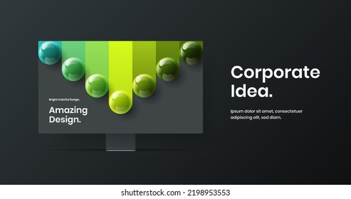 Bright Display Mockup Website Screen Layout Stock Vector (Royalty Free ...