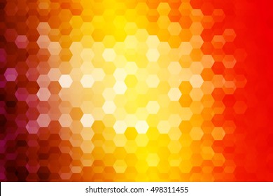 Bright Fire Color Hexagon Background Vector Stock Vector (Royalty Free ...