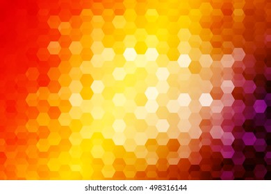 Bright Fire Color Hexagon Background Vector Stock Vector (Royalty Free ...