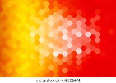 Bright Fire Color Hexagon Background Vector Stock Vector (Royalty Free ...