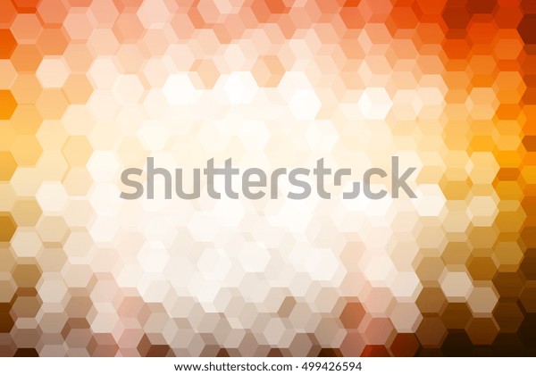 Bright Fire Color Hexagon Background Vector Stock Vector (Royalty Free ...