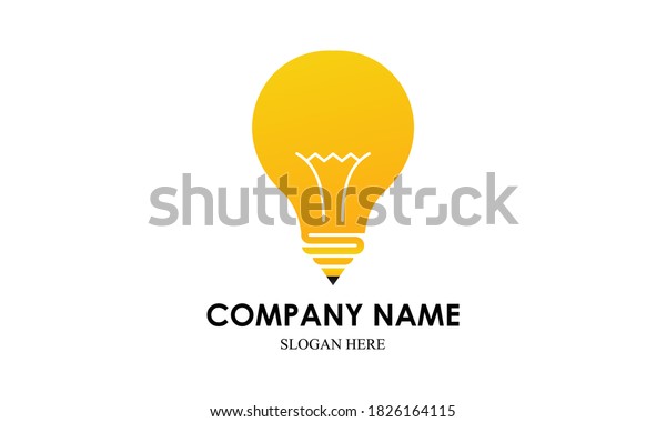 Bright Idea Light Bulb Logo Creative Stock Vector (Royalty Free ...