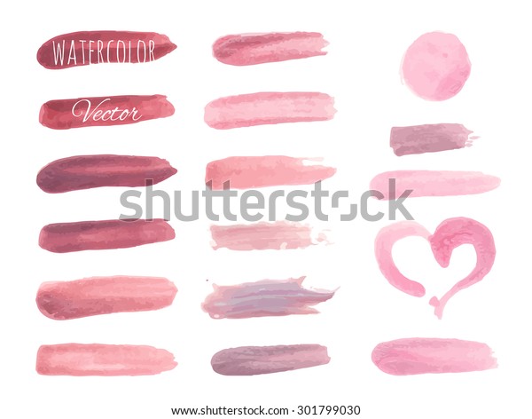Bright Paint Strokes Vector Pink Circle Stock Vector (Royalty Free ...