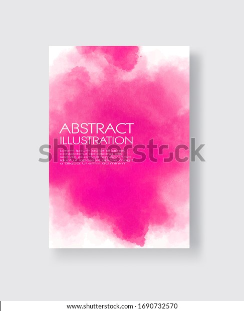 Bright Pink Textures Abstract Hand Painted Stock Vector (Royalty Free ...