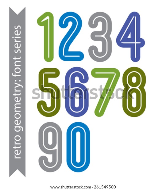 Bright Poster Classic Style Rounded Bold Stock Vector (Royalty Free ...