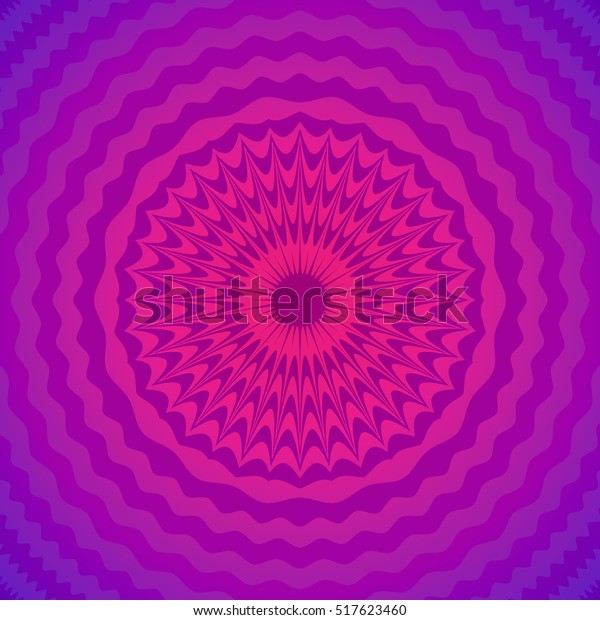 Bright Psychedelic Background Circles Vector Illustration Stock Vector ...