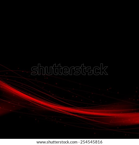 Bright Red Speed Swoosh Abstract Lines Stock Vector (Royalty Free ...