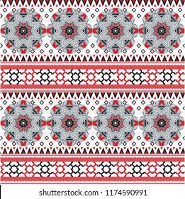 Bright Seamless Pattern Country Style Stock Vector (Royalty Free ...