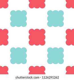 Bright Seamless Pattern Quadratic Geometric Shapes Stock Vector ...