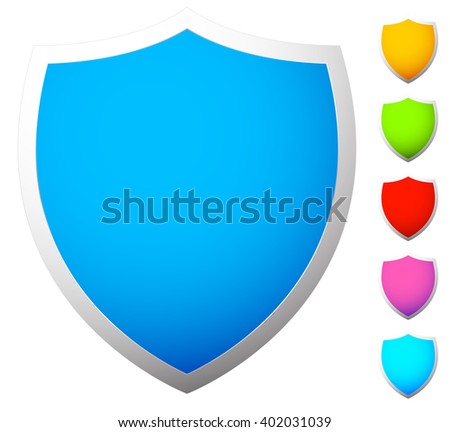 Bright Shield Icon Templates Stock Vector (Royalty Free) 402031039 ...