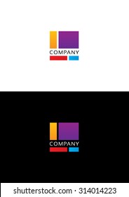 Bright Square Logo Teamplate: เวกเตอร์สต็อก (ปลอดค่าลิขสิทธิ์ ...