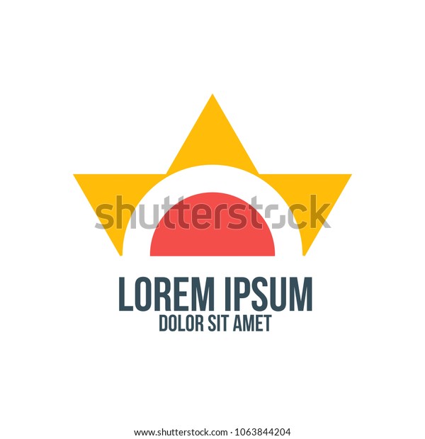Bright Sun Light Logo Stock Vector (Royalty Free) 1063844204 | Shutterstock
