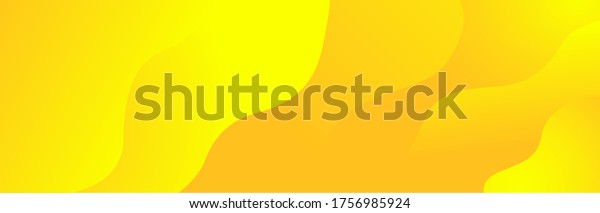 Bright Sunny Yellow Dynamic Fluid Wavy Stock Vector (Royalty Free ...