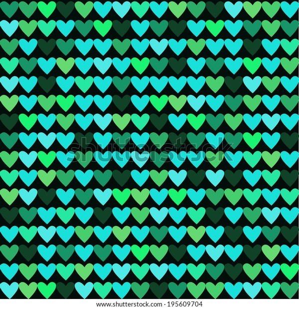 Bright Vector Hearts Wallpaper Stock Vector (Royalty Free) 195609704 ...