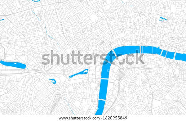 Bright Vector Map London England Fine Stock Vector (Royalty Free ...
