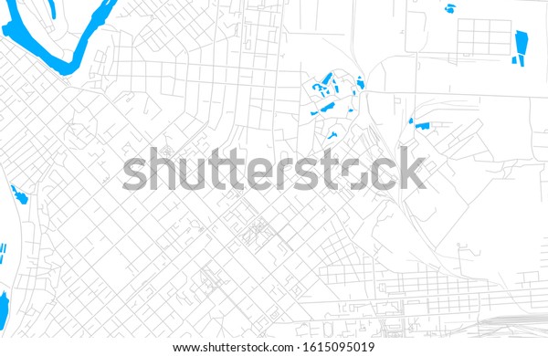 Bright Vector Map Petropavl Kazakhstan Fine Stock Vector (Royalty Free ...