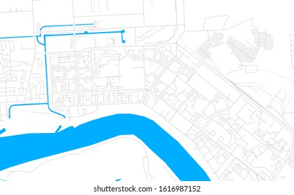 Bright Vector Map Seversk Russia Fine Stock Vector (Royalty Free ...