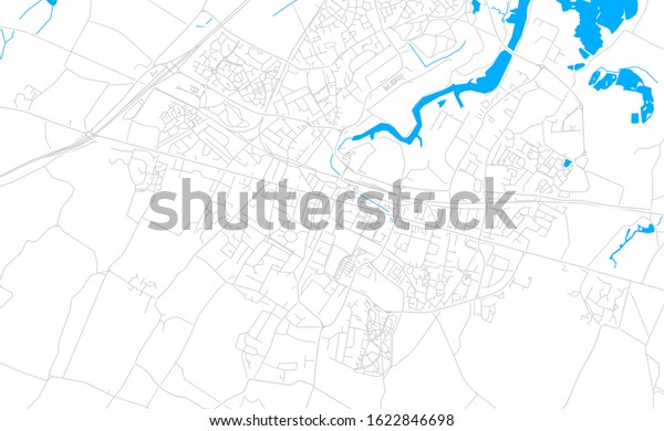 Bright Vector Map Sittingbourne England Fine Stock Vector (Royalty Free ...