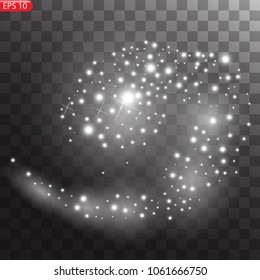 Bright White Sparkles Bright Light Flashes Stock Vector (Royalty Free ...