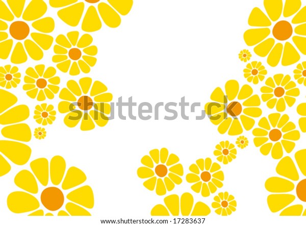 Bright Yellow Daisy Flower Vector One Stock Vector (Royalty Free ...